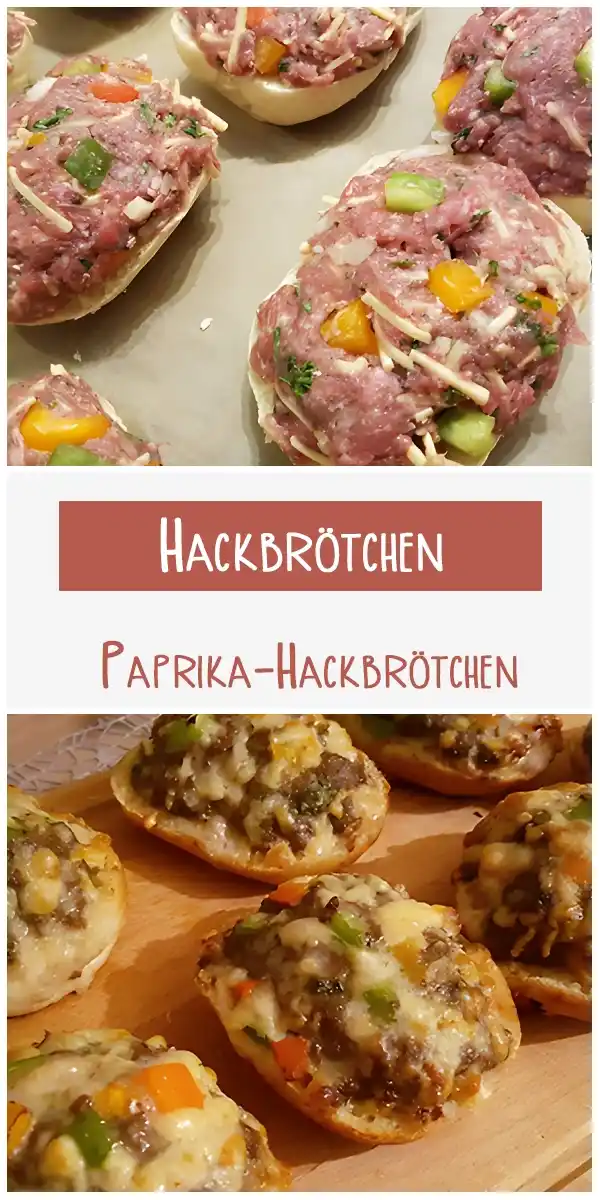 Paprika-Hackbrötchen